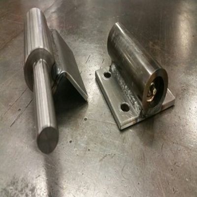 Pipe Gate Hinges Heavy Duty Gate Hinges Gudgeon Trunnion, Set Of 2